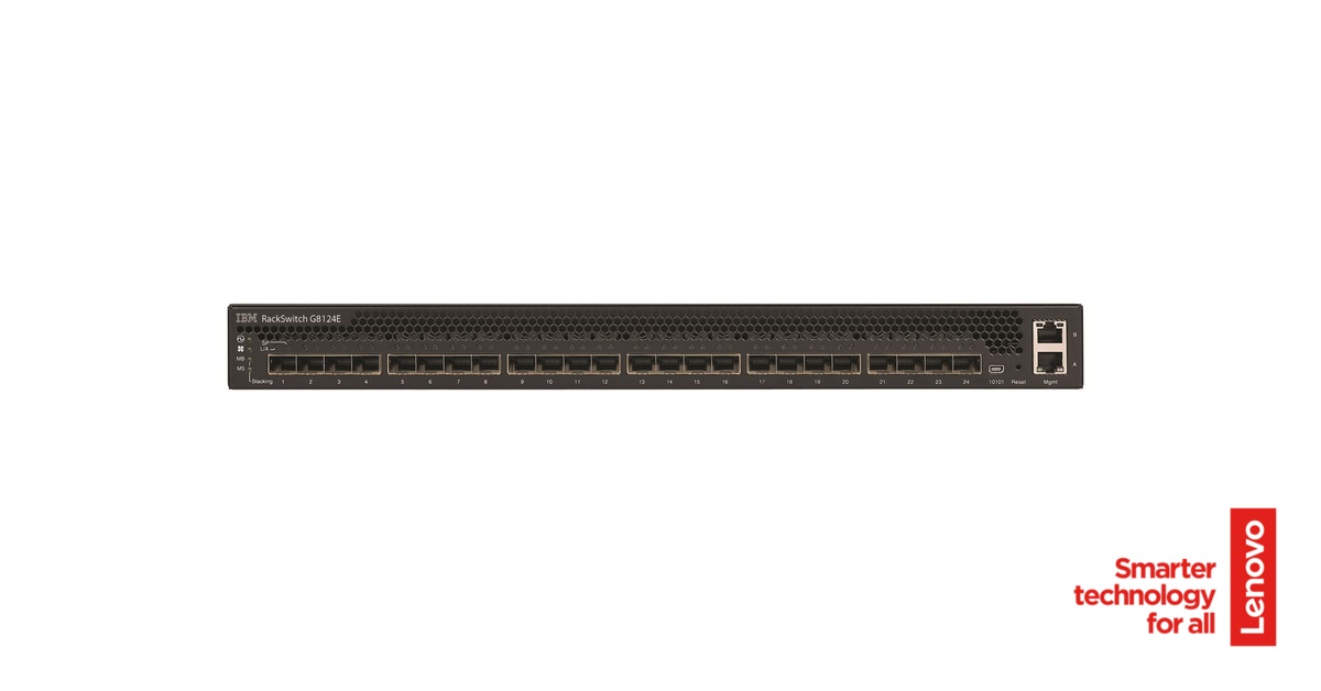 Lenovo RackSwitch G8124-E | Lenovo Server Options