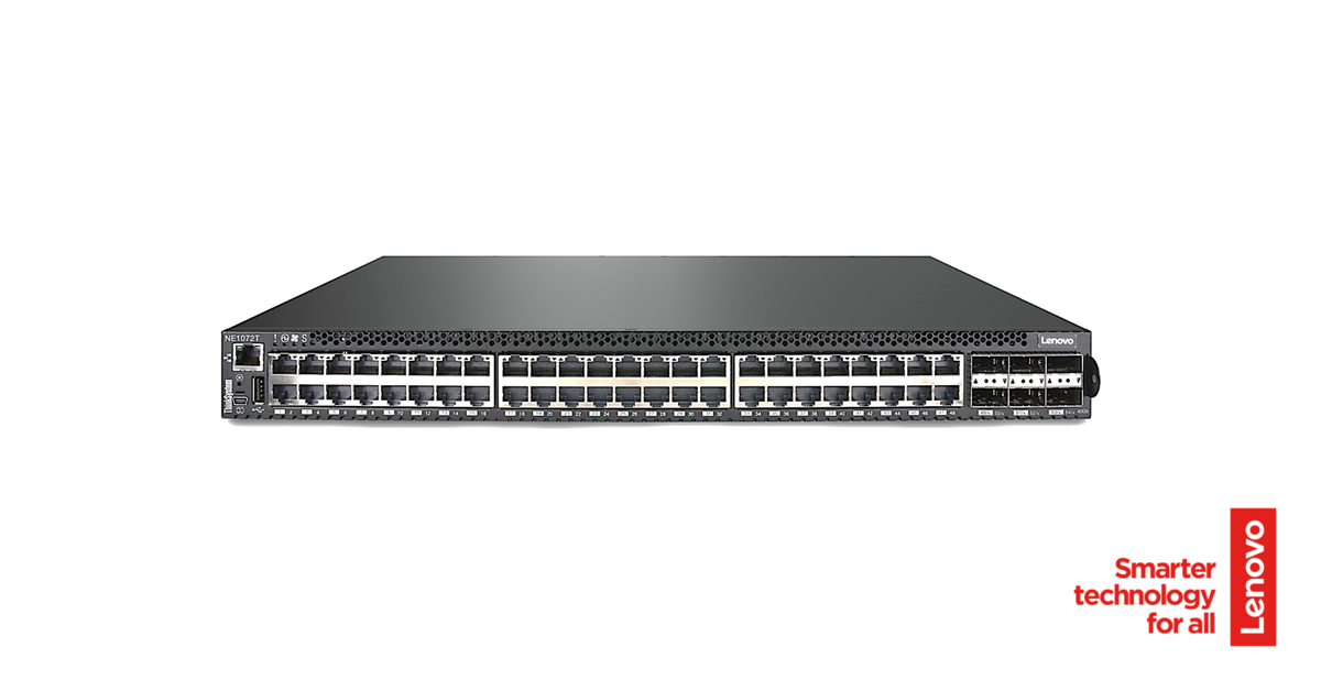 ThinkSystem NE1072T RackSwitch | Lenovo Server Options